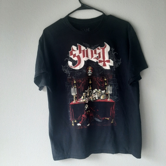 LG | Shirts | Ghost Band Black Graphic Tshirt | Poshmark